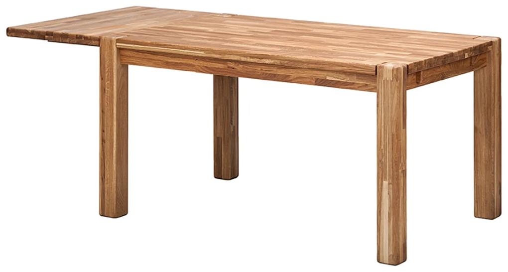 Rustikální dubový stůl 90x160-260 cm Falun olej intenzivní