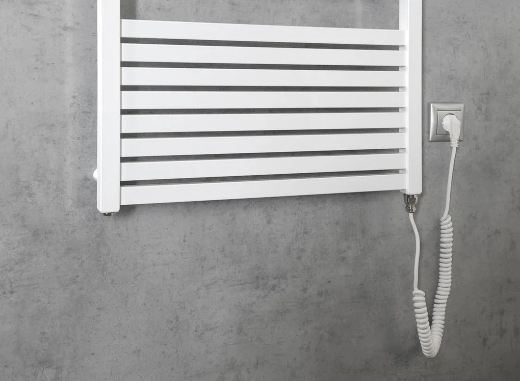 Aqualine TONDI-E elektrické otopné těleso rovné 600 x 1690 mm 800W bílá DE490T