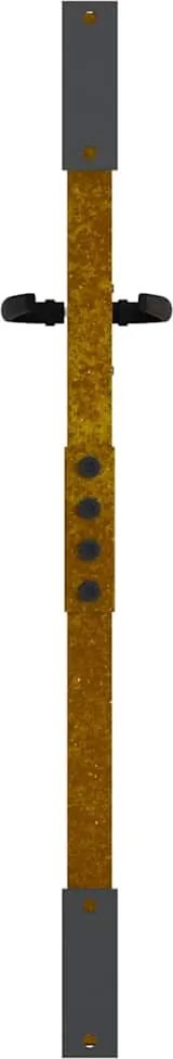 Zahradní branka 85 x 75 cm corten ocel bambusový design 153232