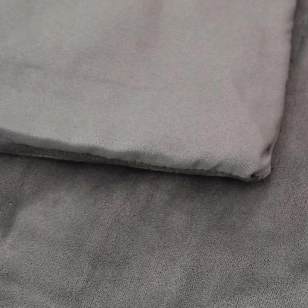 Zátěžová deka s povlečením šedá 140 x 200 cm 10 kg textil 3154887
