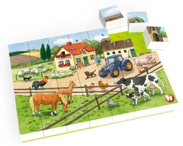 Dětské puzzle Hubelino Život na farmě