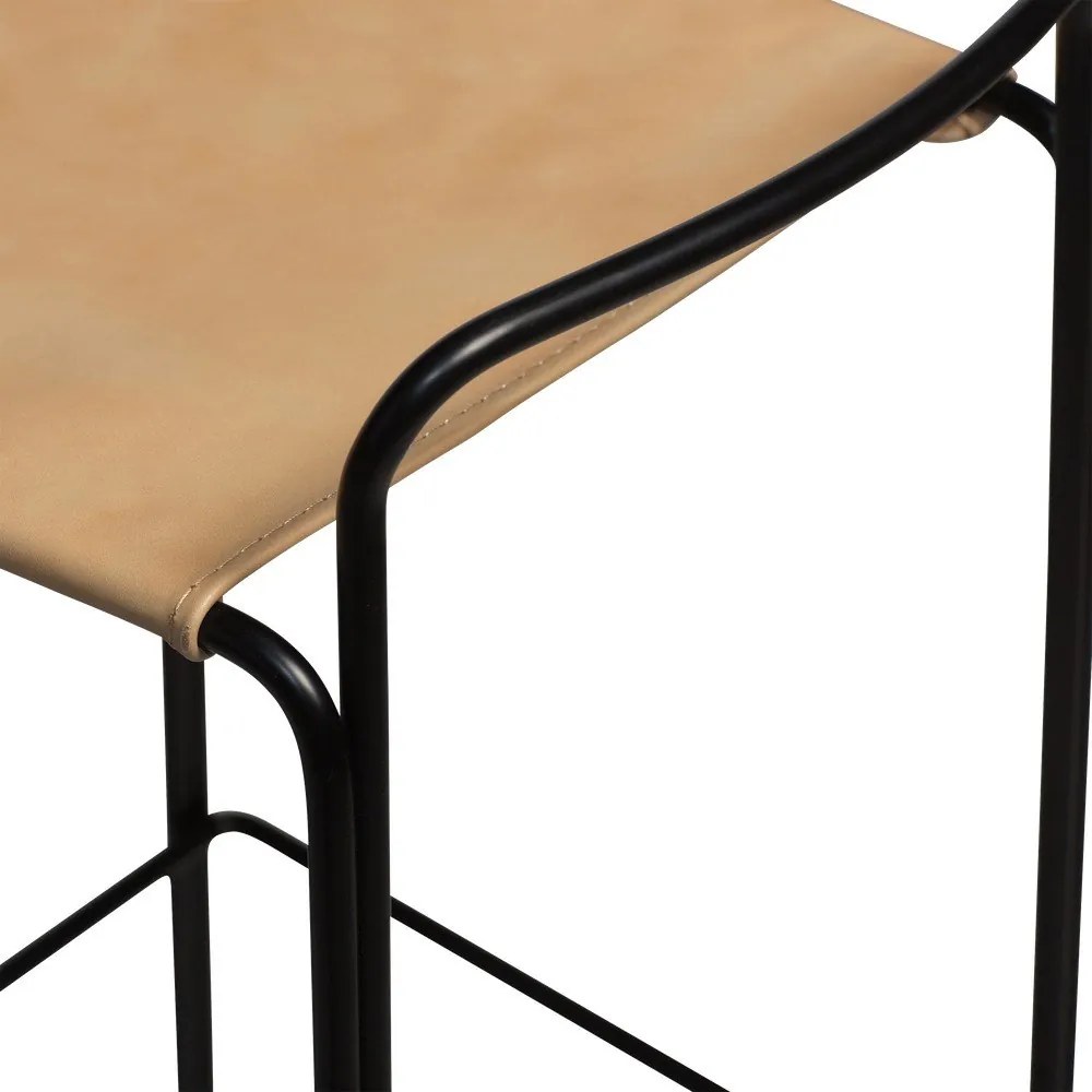 Hnědá barová stolička (výška sedáku 77 cm) Paz – DAN-FORM Denmark