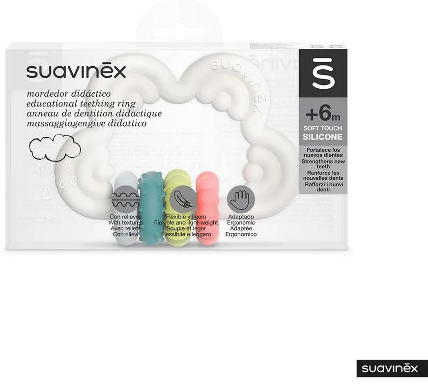 Suavinex Kousátko silikonové STEP 3 6 m+ Barevné