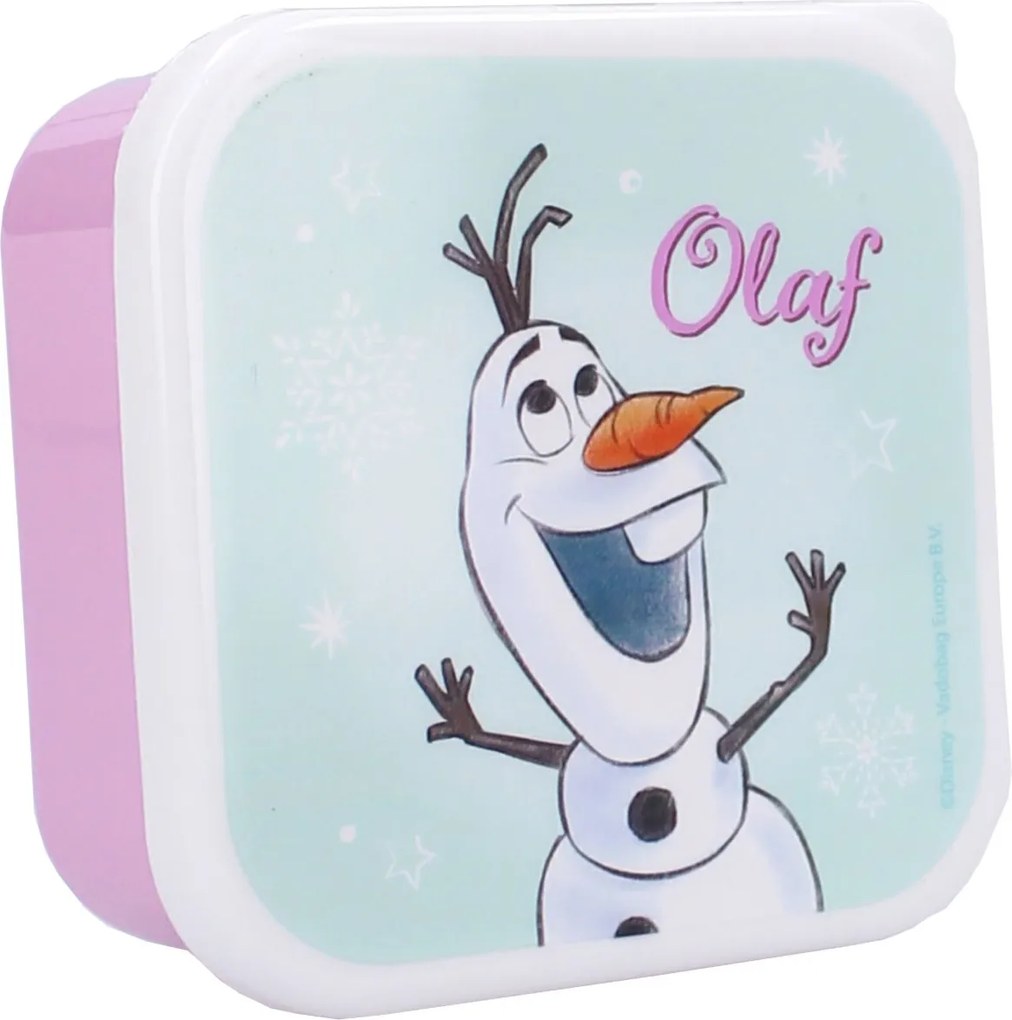 Svačinové boxy Ledové království - Frozen - motiv Elsa a Olaf - sada 3ks