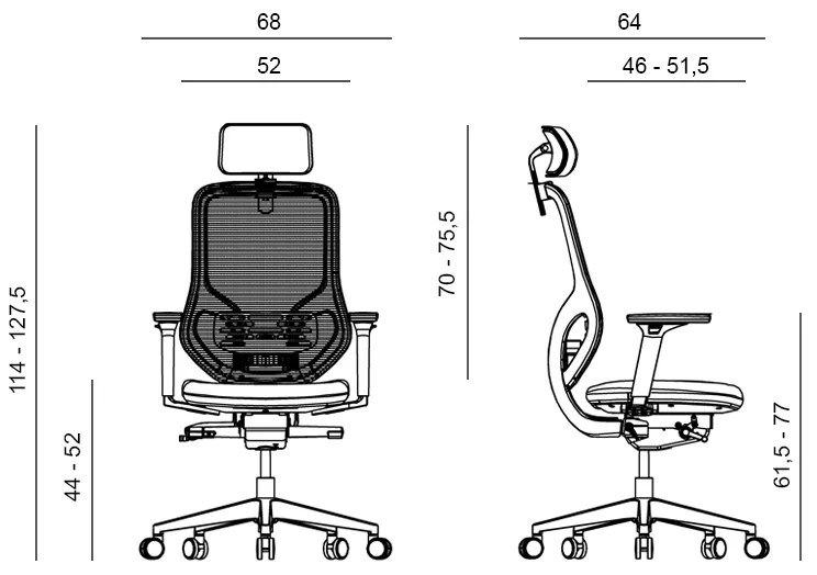 Kancelářská židle ATOMIC černá
