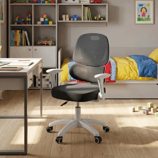Dětská otočná židle šedá KA-K1063 GREY