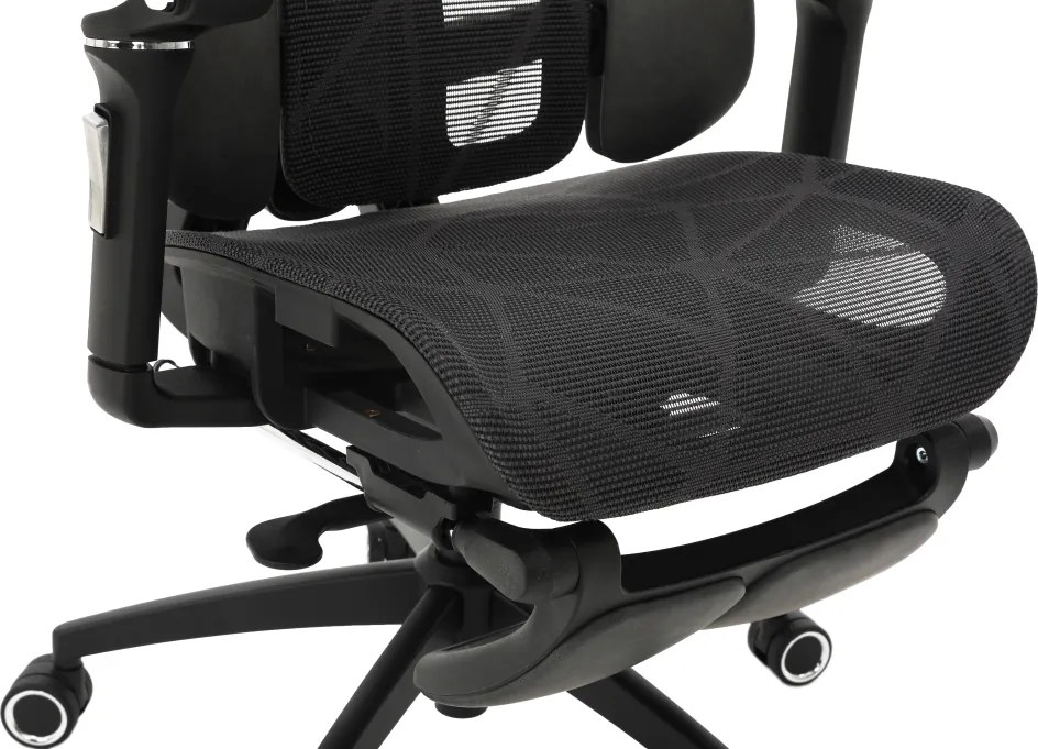 Ergonomická kancelářská židle STORM - tmavě šedá síťovina / nosnost 150 kg