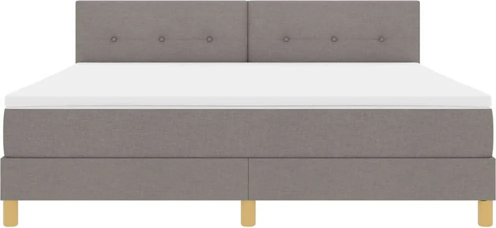 Postel s boxspringem s polštářem Taupe 180 x 200 cm textil 3338941