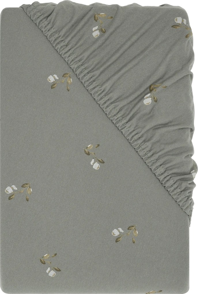 Livarno® Žerzejové napínací prostěradlo, 90-100 x 200 cm (květiny)