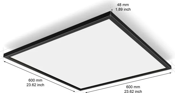 Philips - LED Stmívat. stropní svítidlo Hue AURELLE LED/39W/230V 60x60 cm černá