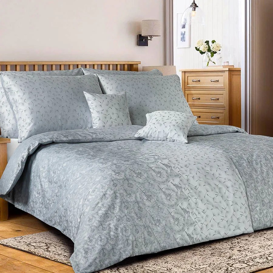 Povlečení Veba DIAMANT Pampelišky šedá Velikost: 140x220 cm + 70x90 cm