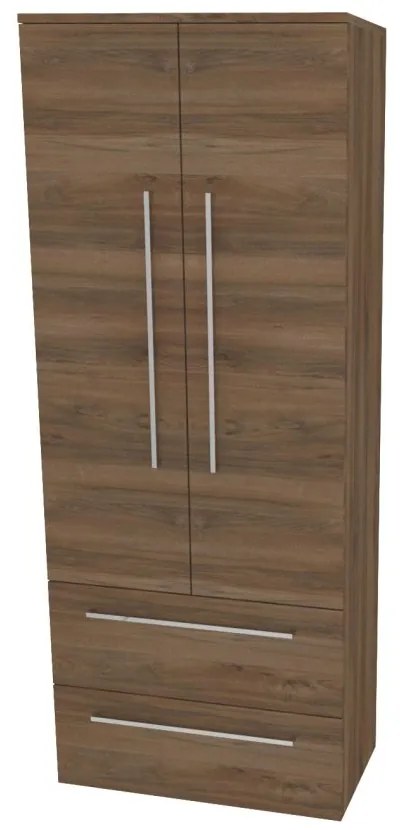 Mereo Mereo, Bino, koupelnová skříňka vysoká 163 cm, dvojitá, Multidecor, CN699OPT2