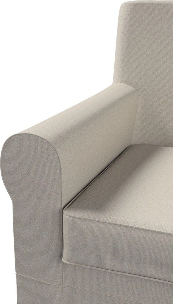Potah na křeslo IKEA Ektorp Jennylund barva šedá látka pletený vzor