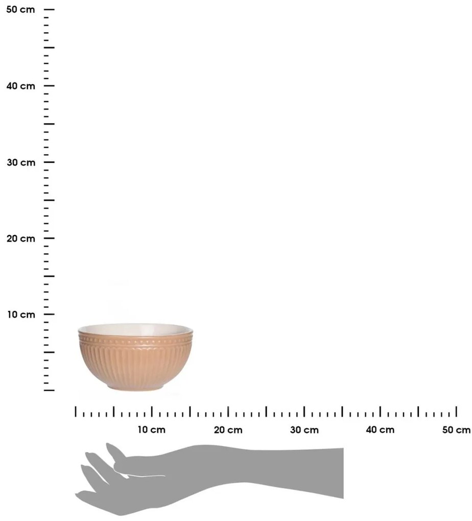 Kameninová miska Simple 610 ml růžová