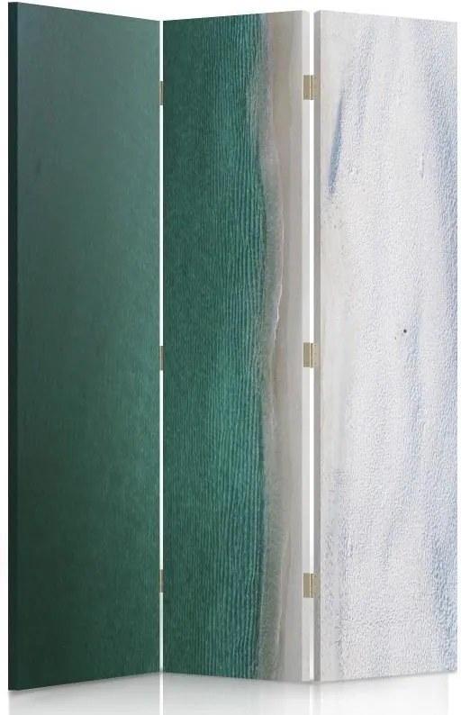 Paraván - Turquoise Sea | trojdílný | oboustranný 110x150 cm