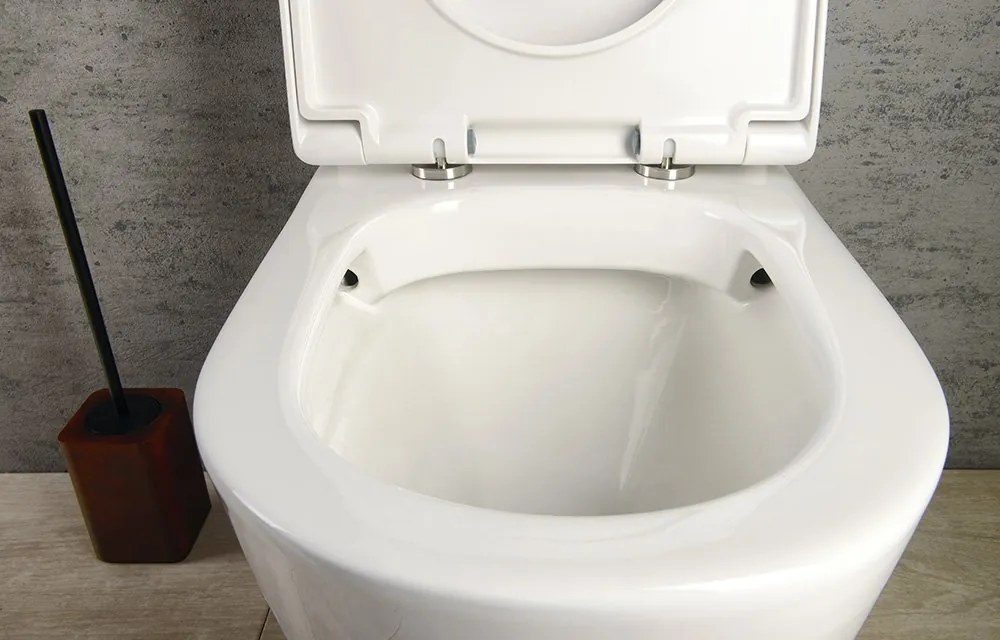 Sapho TURKU RIMLESS WC kombi zvýšený sedák, spodní/zadní odpad, bílá PC104WR