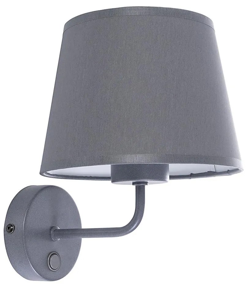Nástěnná lampa MAJA 1xE27/15W/230V šedá