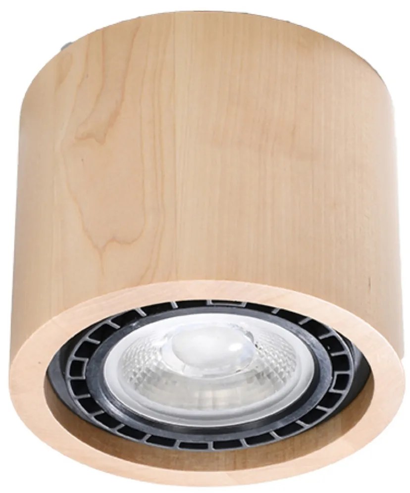 Sollux Lighting Plafond BASIC 1 přírodní dřevo