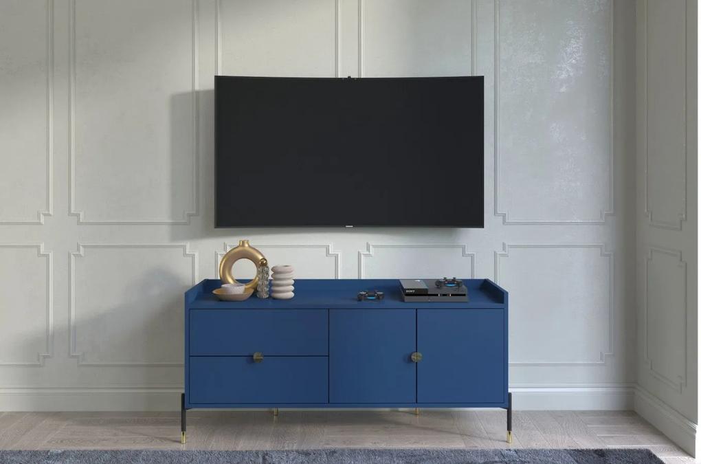 TV stolek BERNARD, modrý