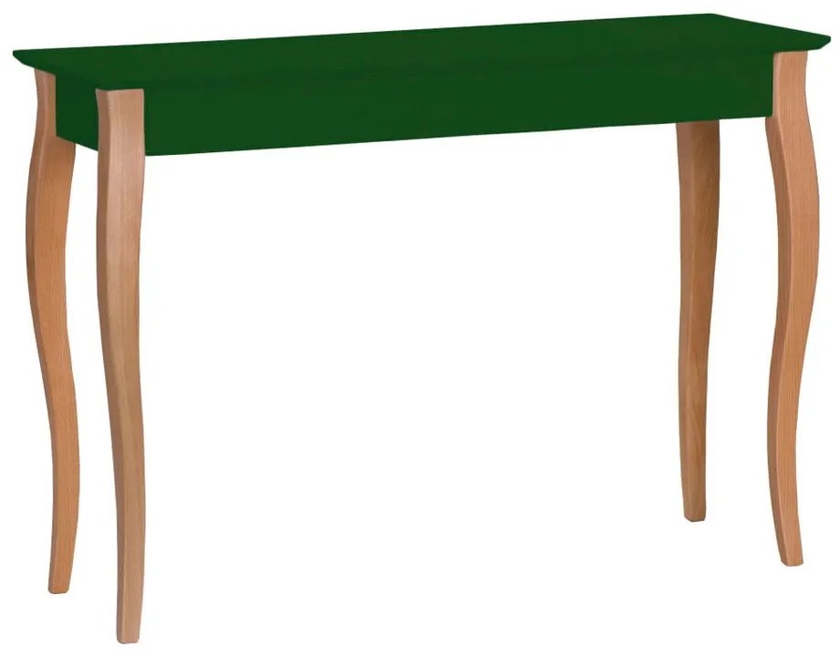 Tmavě zelený konzolový stolek Ragaba Lillo, šířka 105 cm