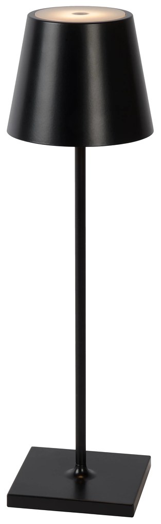 LUCIDE 27888/04/30 JUSTIN exteriérové stolní svítidlo LED 2,2W 154lm 3000K IP54 černá, stmívatelné Venkovní stolní lampy