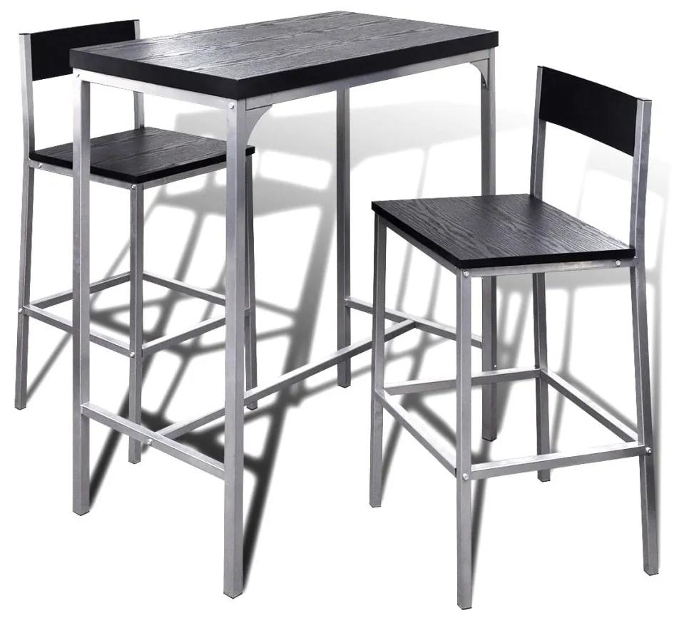 Vysoký barový snídaňový set | stolek a 2 židle | BIANO
