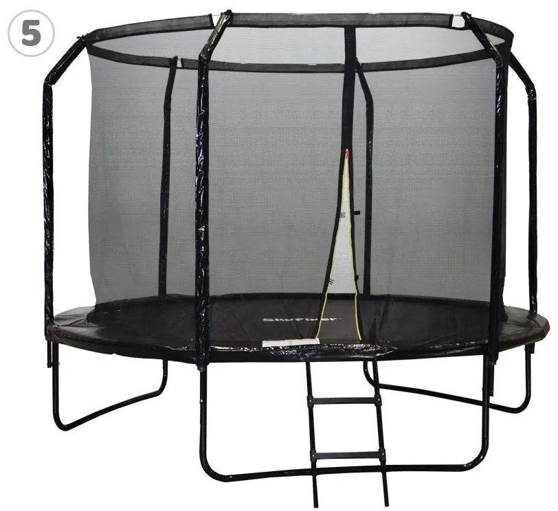 Zahradní trampolína SKY FLYER RING 2v1 305 cm BLACK