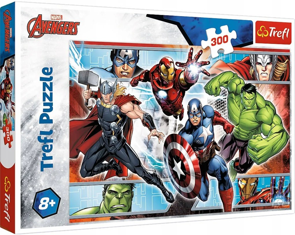 TREFL PUZZLE Avengers 60x40cm 300 dílků skládačka v krabici tr33000