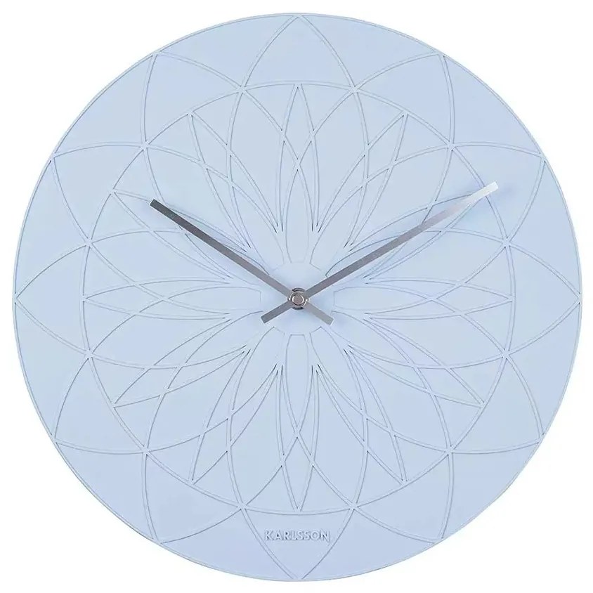 KARLSSON Nástěnné hodiny Fairytale – modré 35 × 3,5 cm