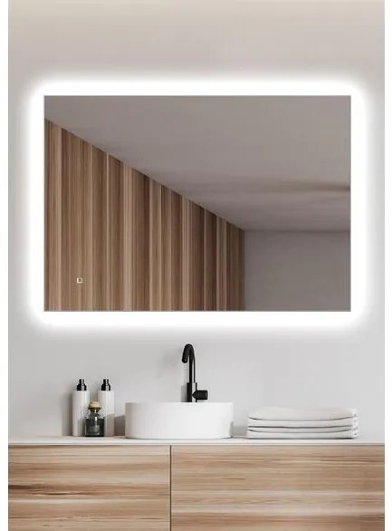 Amirro Ambiente Zrcadlo 100 x 70 cm s LED podsvícením s dotykovým senzorem, 410-975