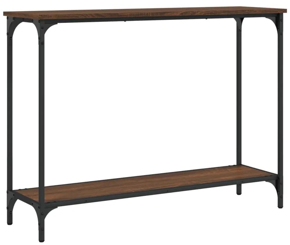 vidaXL Konzolový stolek hnědý dub 101 x 30,5 x 75 cm kompozitní dřevo
