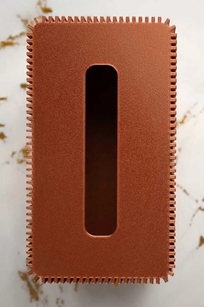 BOX SETA - Designový box na jednorázové kapesníčky, měděná