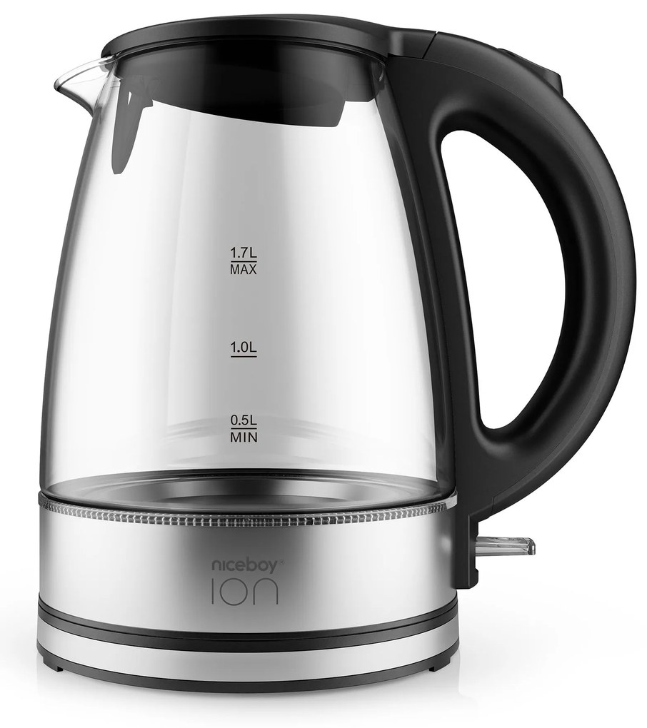 Rychlovarná konvice Kettle K1 Crystal Glass Black