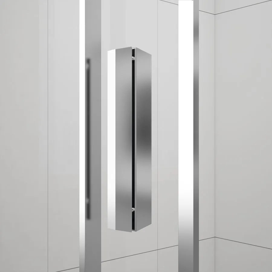 Polysan Polysan, EASY polokruhová sprchová zástěna 900x900mm, čiré sklo, EL4615