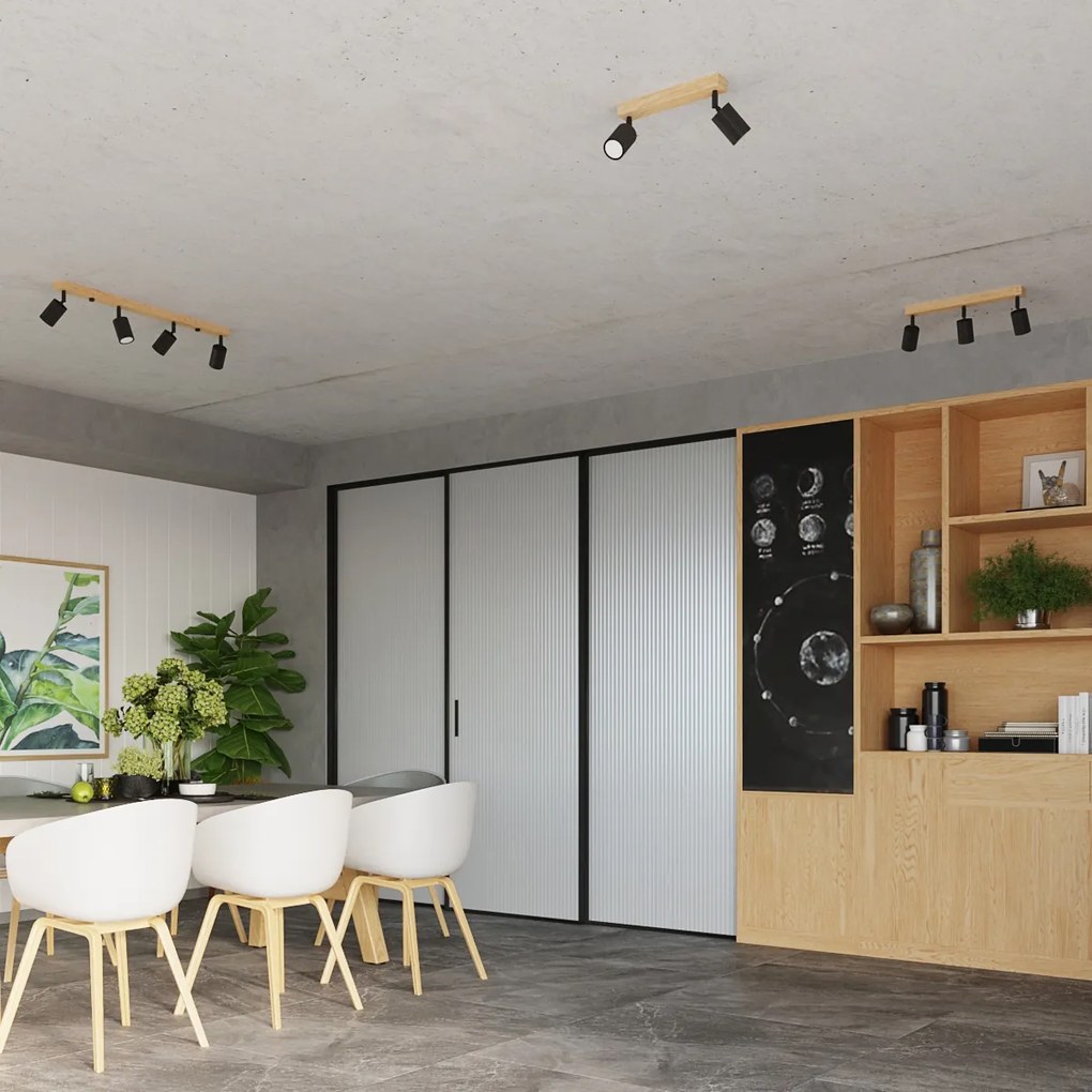 Sollux Lighting Stropní svítidlo VERDO 2 černé