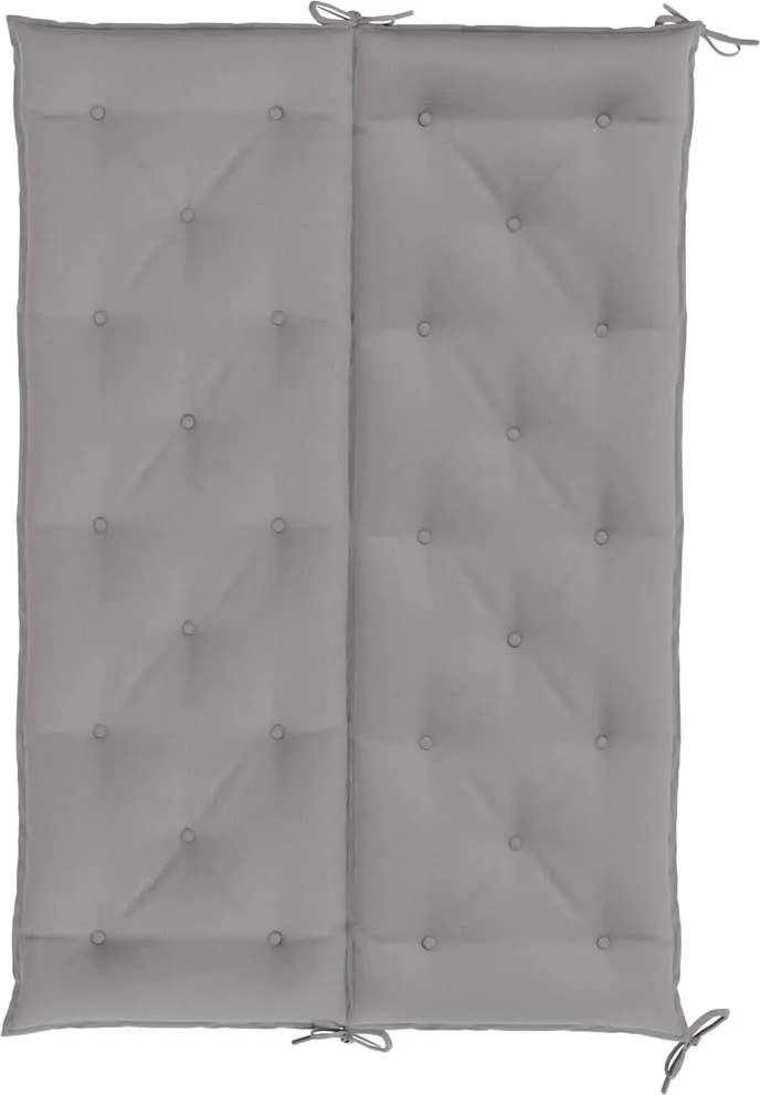 Poduška na zahradní lavici šedá 150x(50+50)x7 cm látka oxford 315017