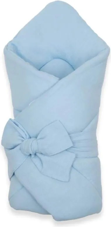 Mušelínová šněrovací zavinovačka New Baby blue