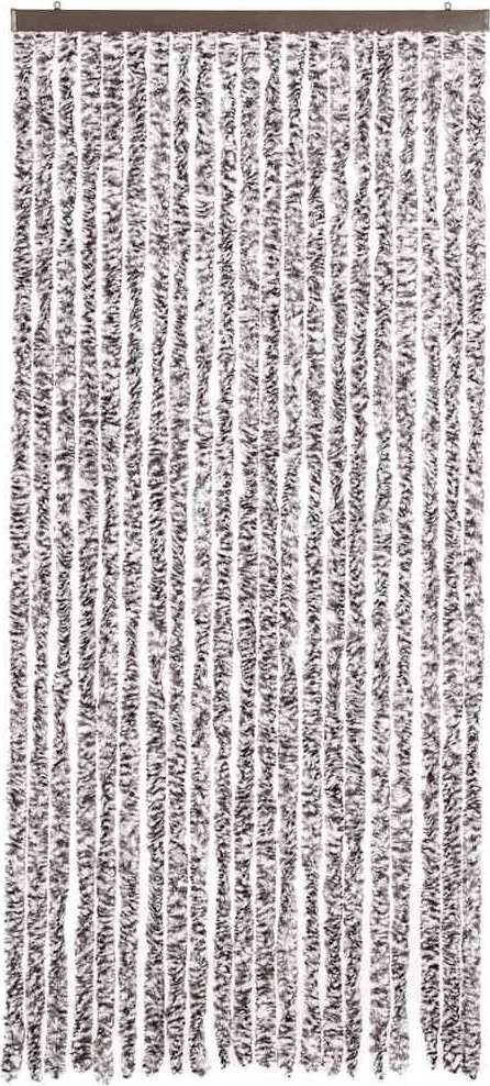 Závěs proti hmyzu hnědý a béžový 90 x 220 cm Chenille 284277