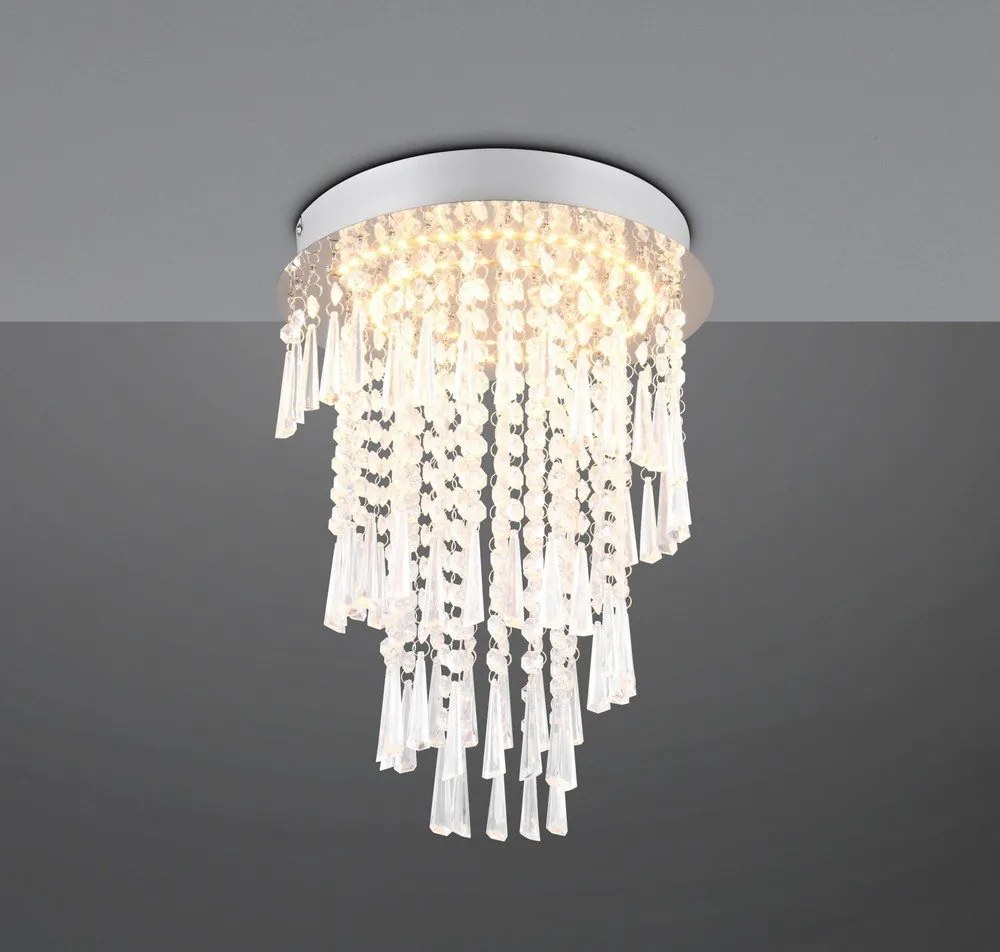 LED stropní svítidlo ve stříbrné barvě ø 30 cm Pomp – Reality