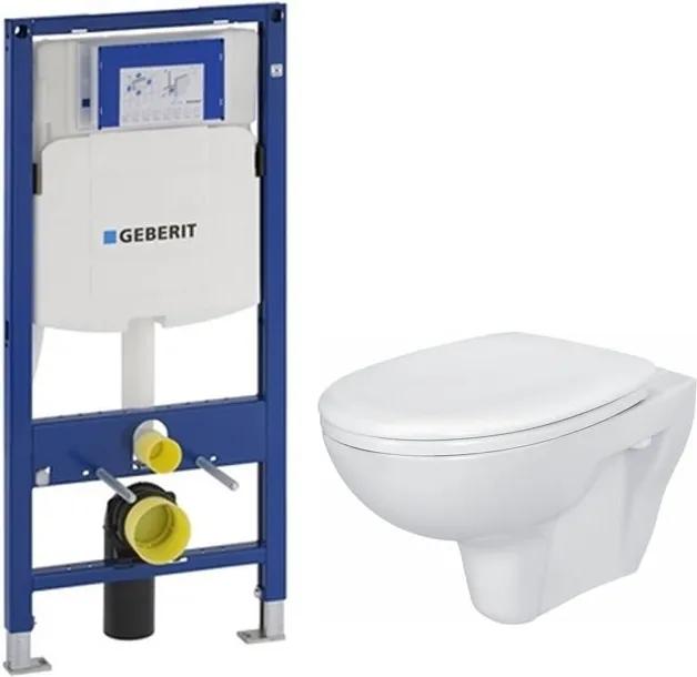 AKCE/SET/GEBERIT - SET Duofix pro závěsné WC 111.300.00.5 bez ovládací desky + WC CERSANIT PRESIDENT + SEDÁTKO 111.300.00.5 PR1