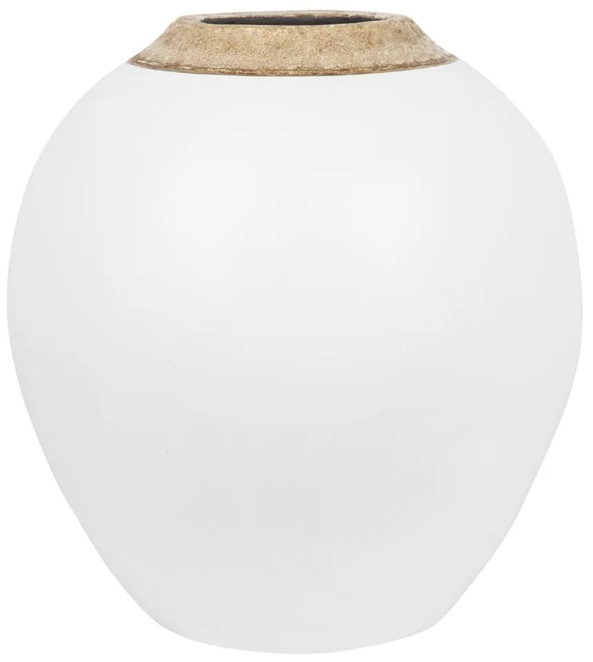 Dekorativní váza bílá LAURI | BIANO