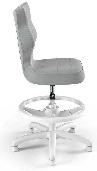 Ergonomická otočná židle pro děti k psacímu stolu ŠEDÁ Zvolte rozměr: dítě 119 - 142 cm (výška stolu 71 - 82 cm)