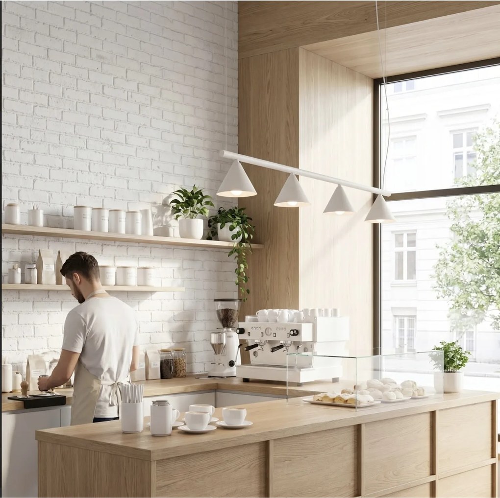 Sollux Lighting Lustr NOX 4L béžový