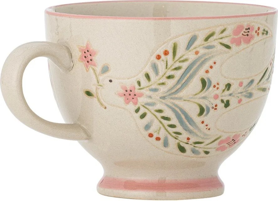 Bílé keramické hrnky v sadě 4 ks 400 ml Rosalynde – Bloomingville