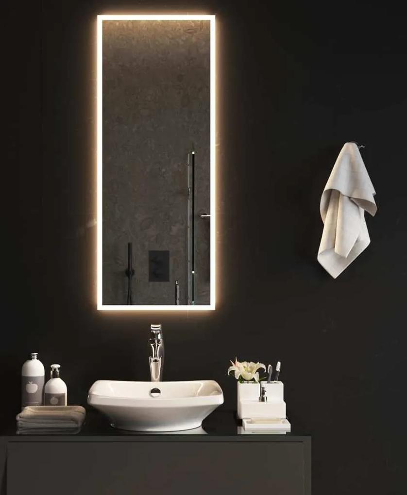 vidaXL Koupelnové zrcadlo s LED osvětlením 40x100 cm [3154085]