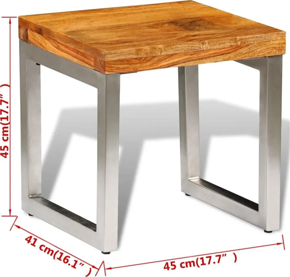 vidaXL Konferenční stolek z masivního sheeshamu [242123]