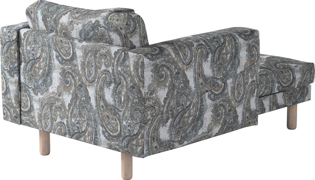 Potah na IKEA Norsborg šezlong s loketními opěrkami barva vícebarevná látka pletený vzor, vzorované