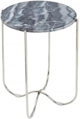 Moebel Living Odkládací stolek Morami 38 cm, stříbrná/šedá