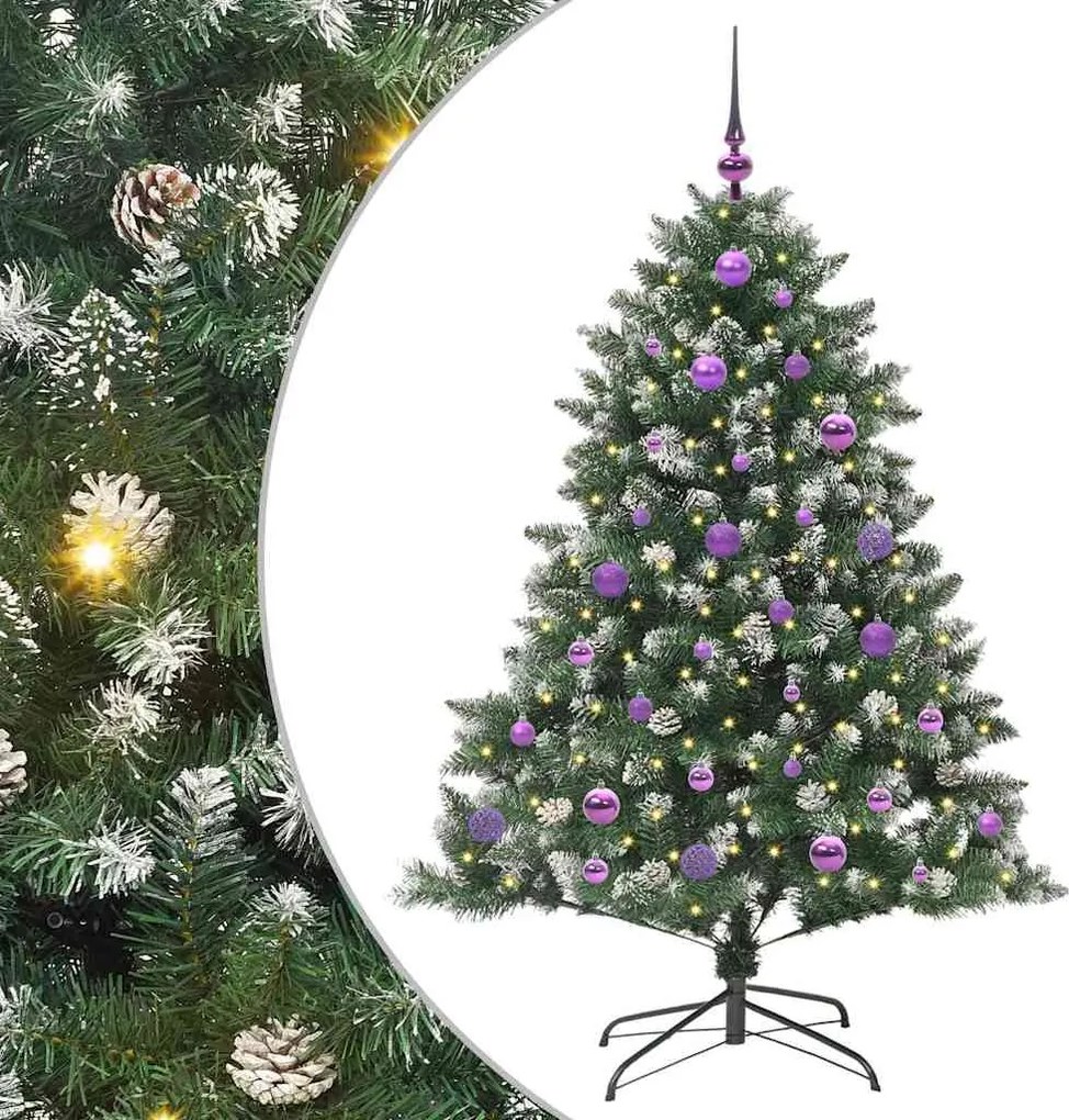 Umělý vánoční stromeček Zelená 150 cm PVC, plast a ocel 3395227