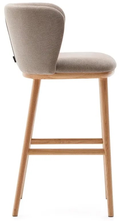 Světle hnědá barová židle (výška sedáku 65 cm) Ciselia – Kave Home